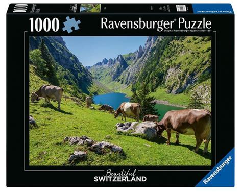 Ravensburger Beautiful Switzerland Fälensee 1000 Teile Puzzl
