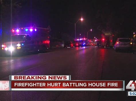 Firefighter Injured Battling Kcmo House Fire