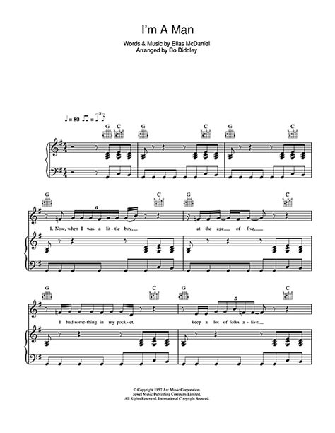 Bo Diddley Im A Man Sheet Music For Guitar Tab Download Pdf 173327