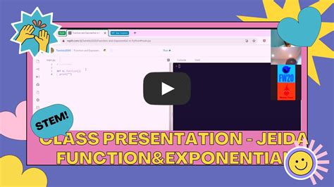 Edustemlab Jeida Python Function And Exponential Presentation