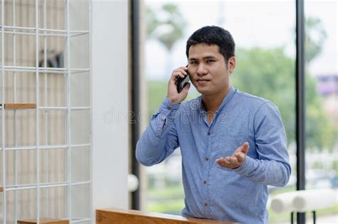 Happy Male Asian Programmer Stock Photos Free Royalty Free