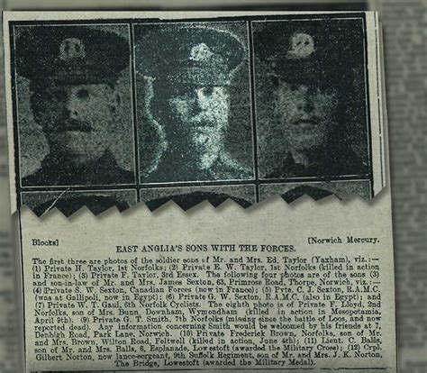 Ew Taylor Yaxham Village Website