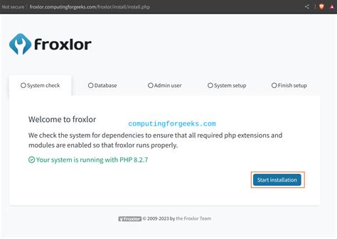 Install Froxlor Server Management On Debian Bookworm ComputingForGeeks