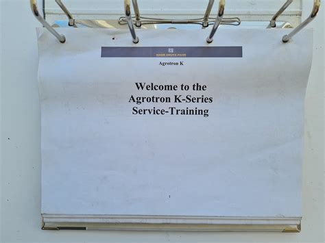 Deutz Fahr Agrotron K Series Tractor Service Training Manual SPS Parts