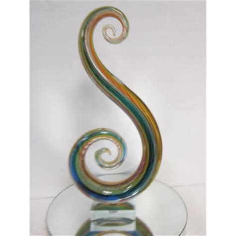 Murano Glass Spiral Sculpture
