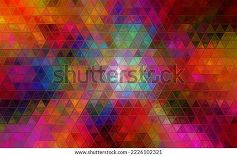 Colorful Abstract Faded Triangles Illustration Background Stock