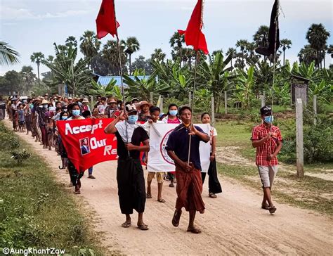 ချင်းတွင်းမြစ်အနောက်ဘက်ကမ်း သပိတ်ကော်မတီမှ စစ်အာဏာရှင်အလိုမရှ်ိကြောင