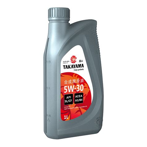 Моторное масло TAKAYAMA SAE 5W-30 API SL/CF – Каталог продукции