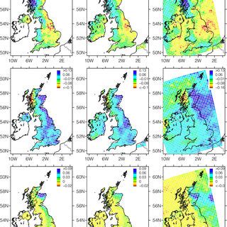Maps Of Validation Indices Derived From The Statistical Model For UKMO