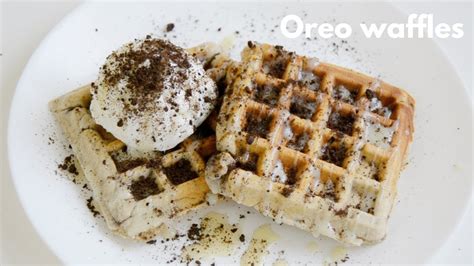 Easy Oreo Waffles Recipe Youtube