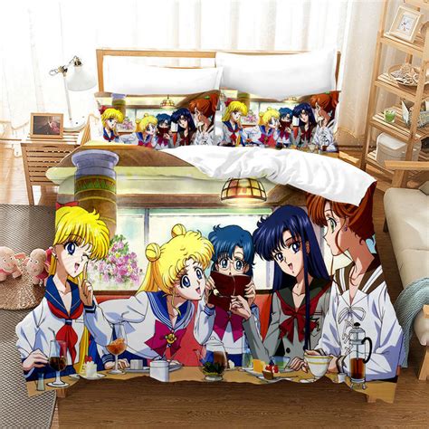 Sailor Moon Sailors Chatting Bedding Set Sailor Moon Store
