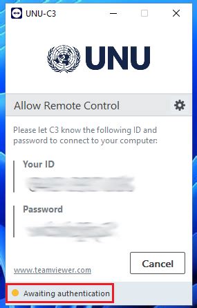 TeamViewer Quick Support Agent Installation And Usage Guide UNU Campus Computing Centre