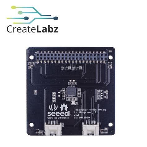 respeaker 4 mic array for raspberrry pi createlabz store