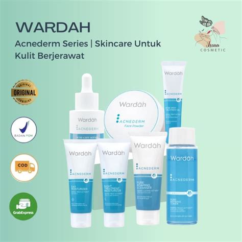 Wardah Acnederm SERIES Acne Spot Gel Night Moisturizer Toner