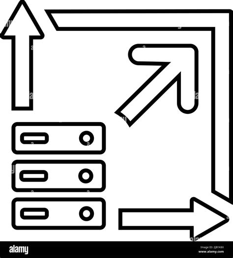 Flexibility Scalability Icon Well Organized Simple Vector And Meticulously Design Stock Vector