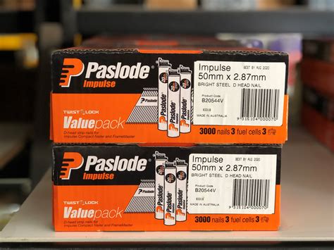 Paslode Impulse 50mm X 287mm Bright Gun Nail