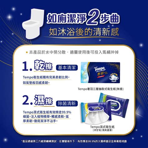 【tempo】奢羽3層抽取式衛生紙 無香80抽x6包x6串 全聯全電商