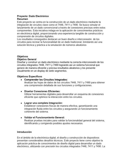 Pro Yec To Final Pdf Electrónica Red Eléctrica