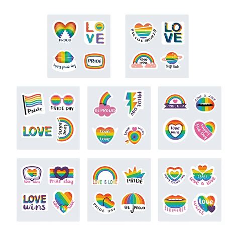 Flag Stickers Decal Same Sex Stuff 8 Sheets 13800587928 Oficjalne