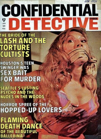 Detective Magazine Cover Detective Damsels In Peril Real Detective