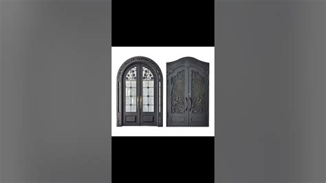 French High End Glass Door Wrought Iron Door By Ha Youtube