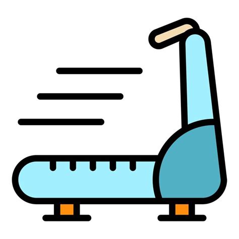 Premium Vector Sport Treadmill Icon Outline Sport Treadmill Vector Icon Color Flat Isolated