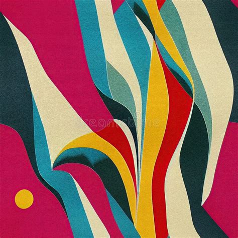 Illustration Of Colorful Abstract Design Graphic Shape Stock