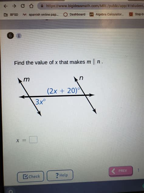 Answered Find The Value Of X That Makes M N 2x… Bartleby