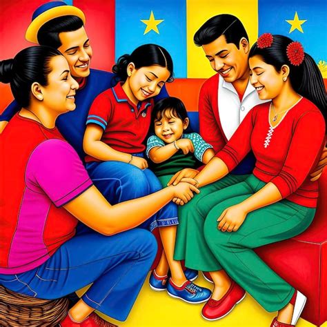 Familias Colombianas Foto Premium
