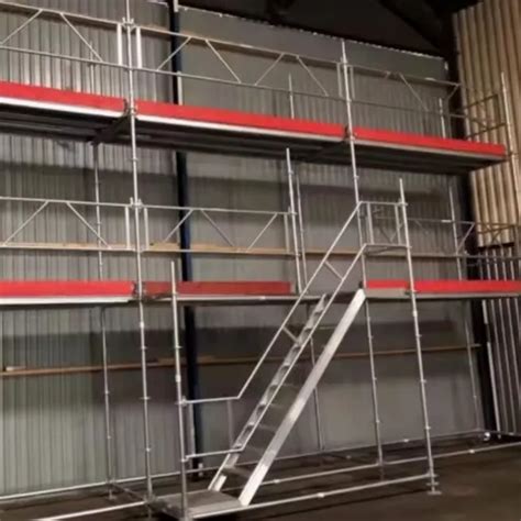 Aluminum Alloy Electric Lifting Scaffolding Load Bearing 500 Kg