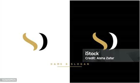 Sd Ds Logo Surat Abstrak Monogram Ilustrasi Stok Unduh Gambar Sekarang Alfabet Bentuk
