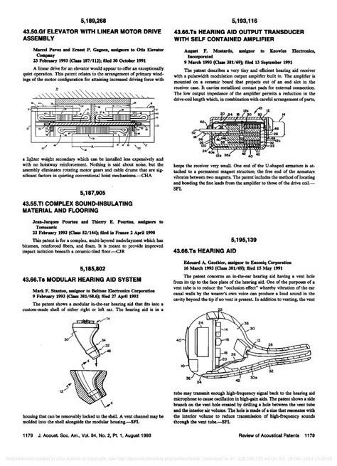 Pdf Hearing Aid Output Transducer With Self Contained Amplifier