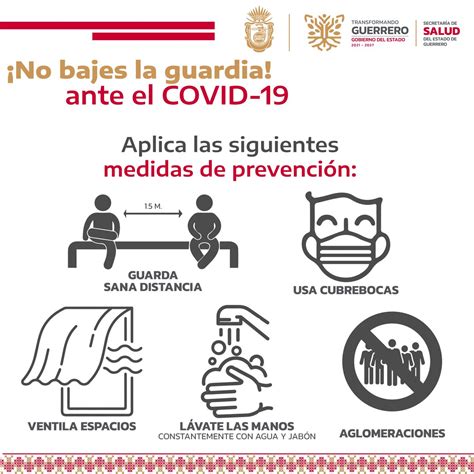 Salud Guerrero on Twitter No bajes la guardia ante el COVID continúa aplicando las medidas