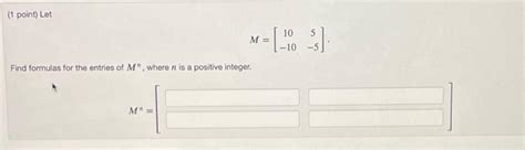 Solved Point Let M S Find Formulas For The Chegg Com