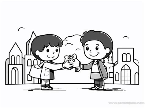 Bright Smiles And Helping Hands Coloring Page