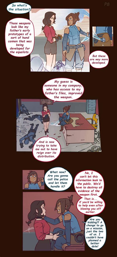 Korra And Asami Adventure P8 By Artsypencil On Deviantart