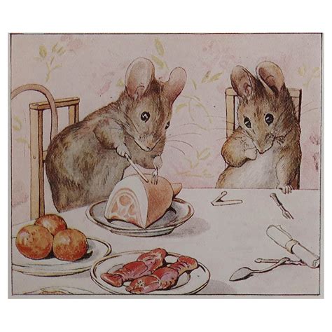 Original Vintage Beatrix Potter Print Peter Rabbit And Friends C1905