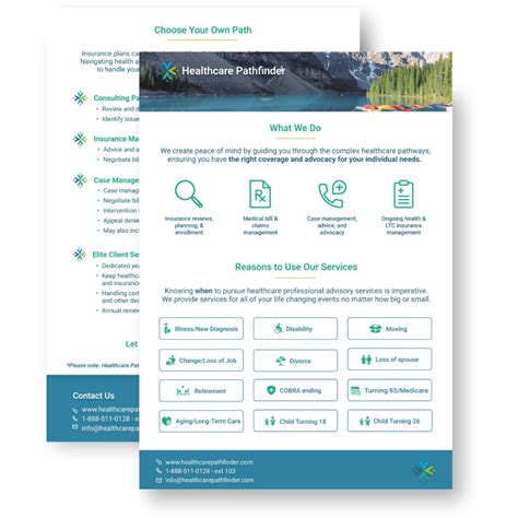 Printable Documents Healthcare Pathfinder
