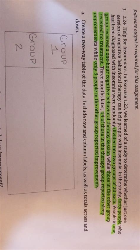 Solved Software Output Is Required For This Assignment 224