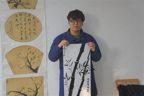 韩国顺天乡大学短期汉语培训班学员中国画作品展示 国际教育学院
