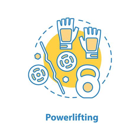 Powerlifting Concept Icon Weightlifting Idea Thin Line Illustration Gym Barbell And