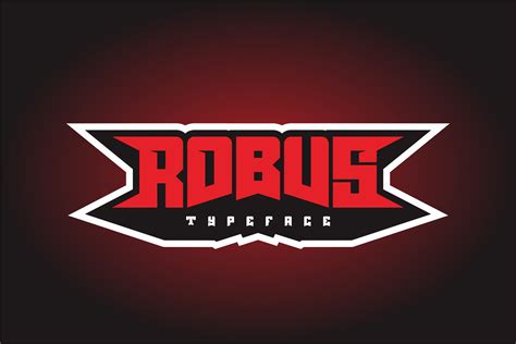 Robus Fuente Por Toko Laris Djaja · Creative Fabrica