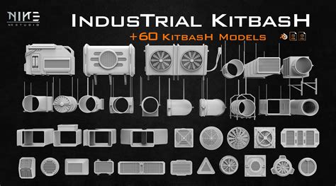Industrial Kitbash V2 Blender Market