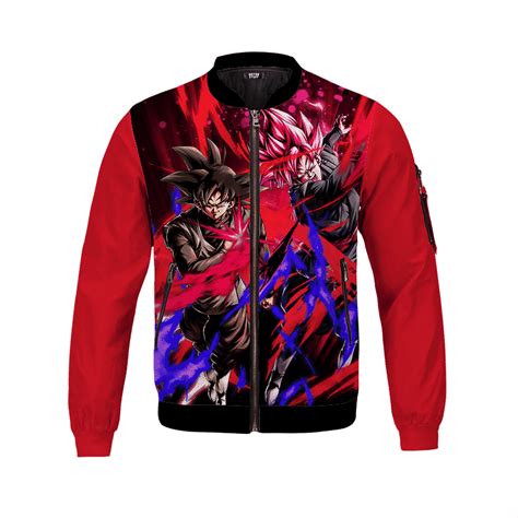 Dragon Ball Z Goku Black Saiyan Rose Awesome Bomber Jacket