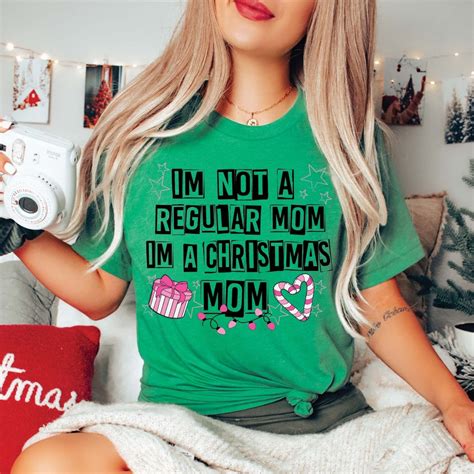 Not Regular Mom Christmas Mom Bella Graphic Tee Limeberry Designs