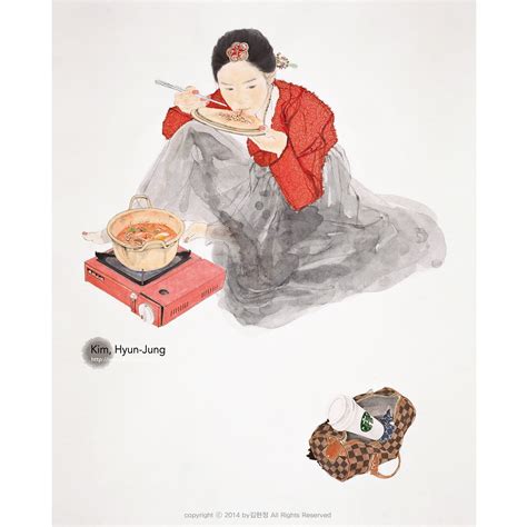 한국화가 김현정 한국화 인물화 그림