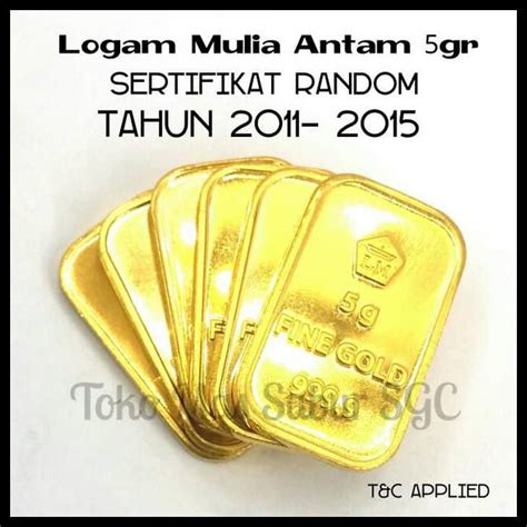 Jual Limited Edition Logam Mulia Antam 5gr Shopee Indonesia