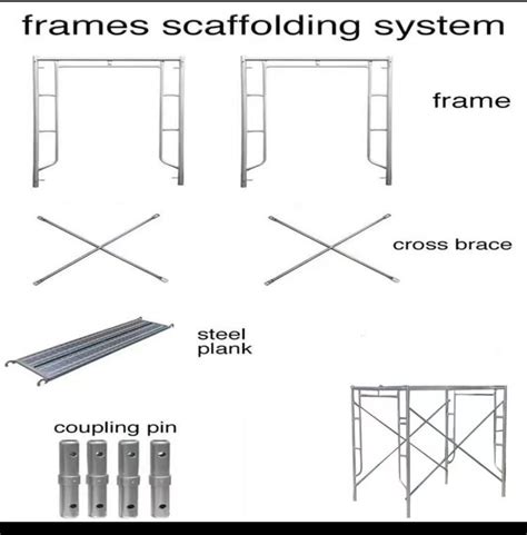 China Galvanized Movable 2m Ladder Type Scaffold H Frame Scaffolding