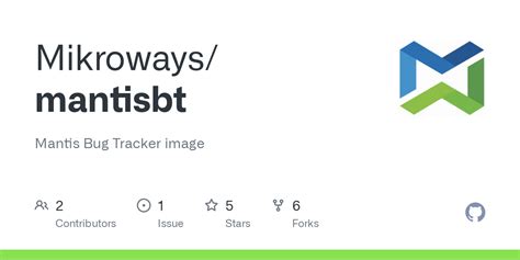 Github Mikrowaysmantisbt Mantis Bug Tracker Image