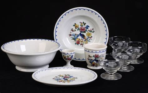 232 A Set Of Cmstpandp Peacock Pattern Railroad China
